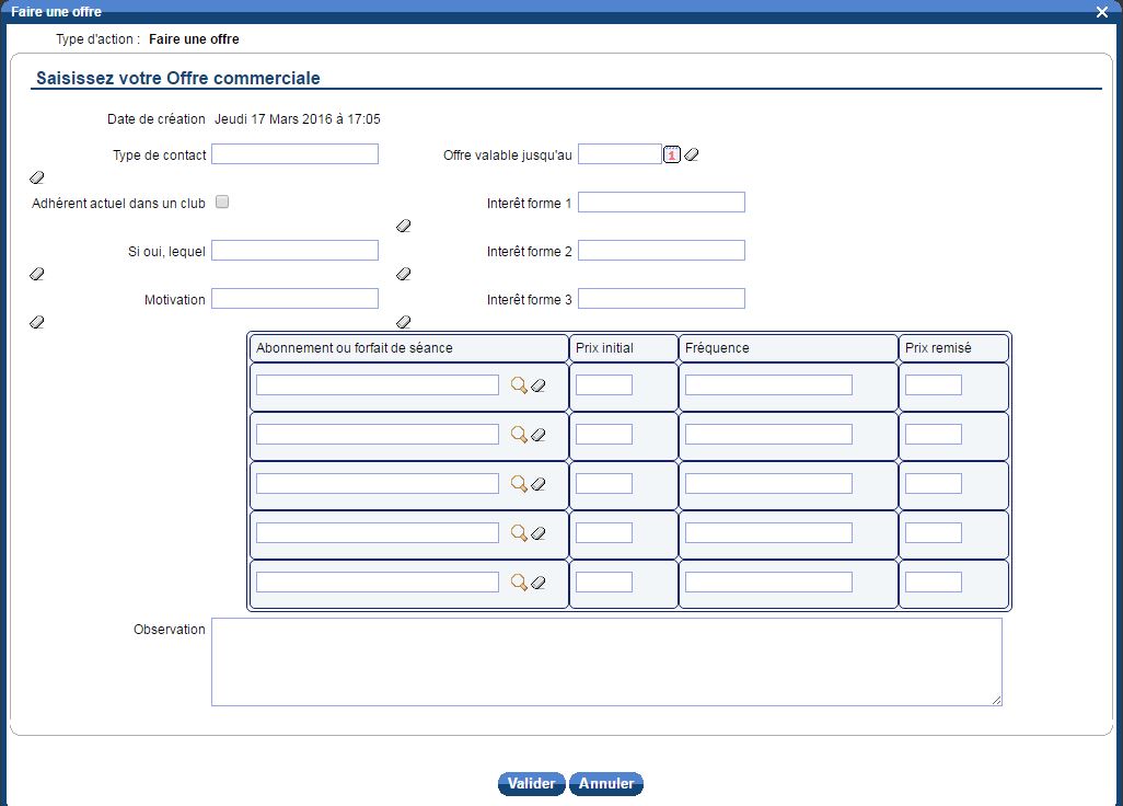 Faire un devis/une offre commerciale à un client – RESAMANIA